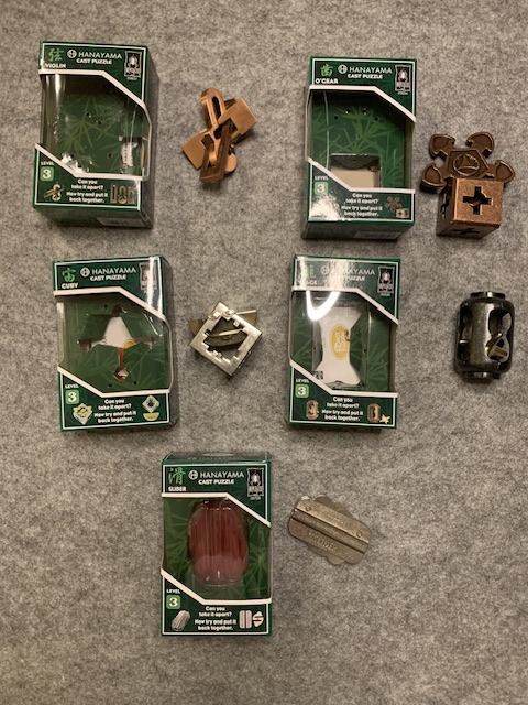 Hanayama/Huzzle Cast Puzzles - Level 3A Batch